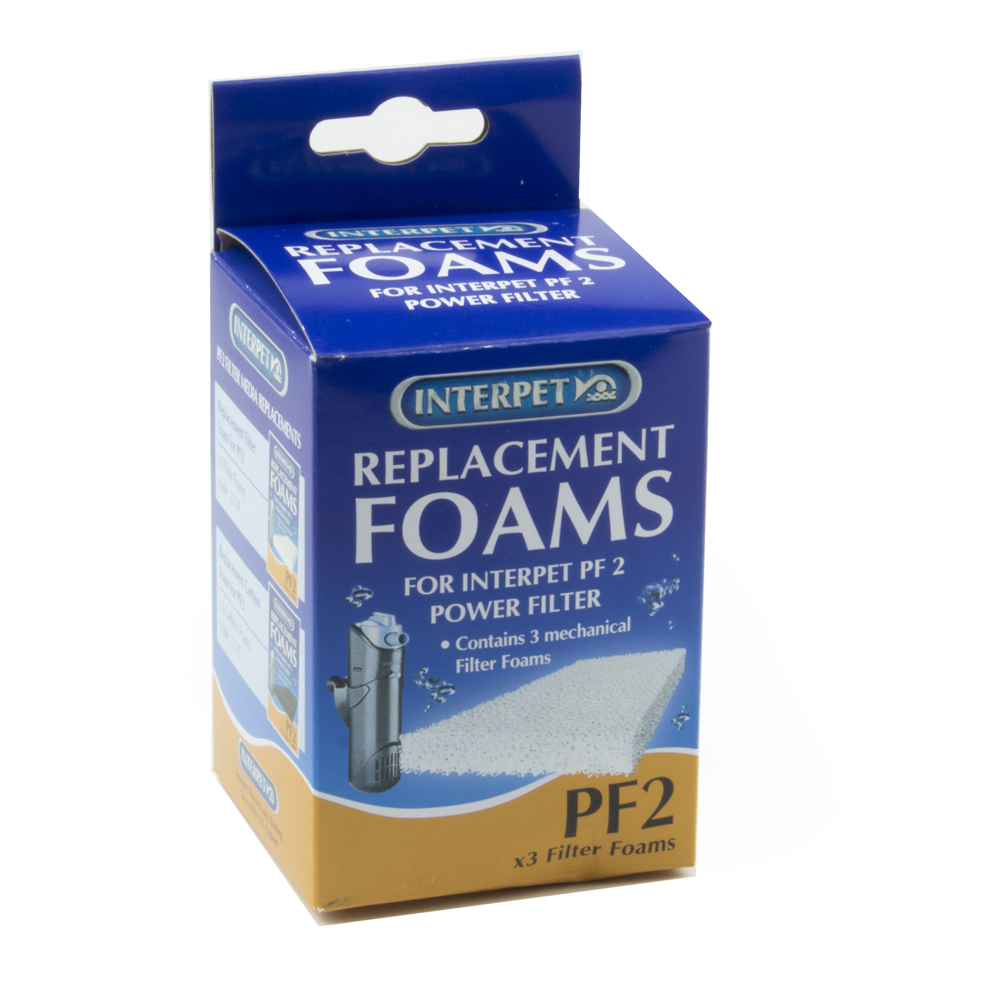 Interpet - Internal Power Filter Replacement Plain Filter Pad (4pk) - PF2