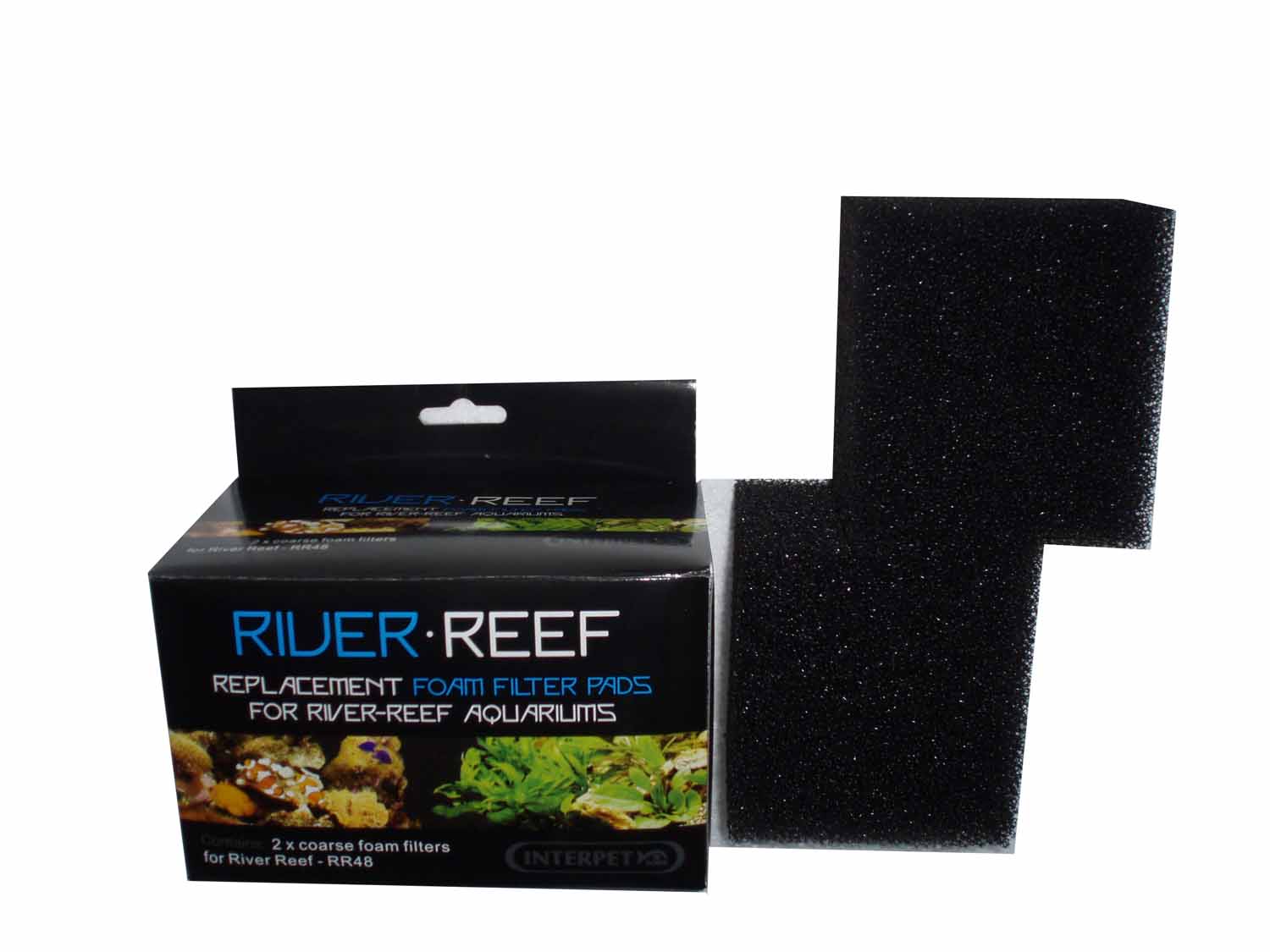 Interpet - River Reef 48L Replacement Coarse Filter Foam (2pk)